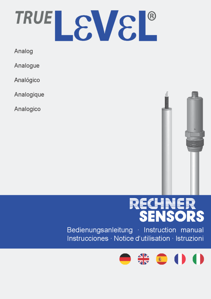 TrueLevel KFS KFA KFX with analogue measuring range - Rechner Sensors