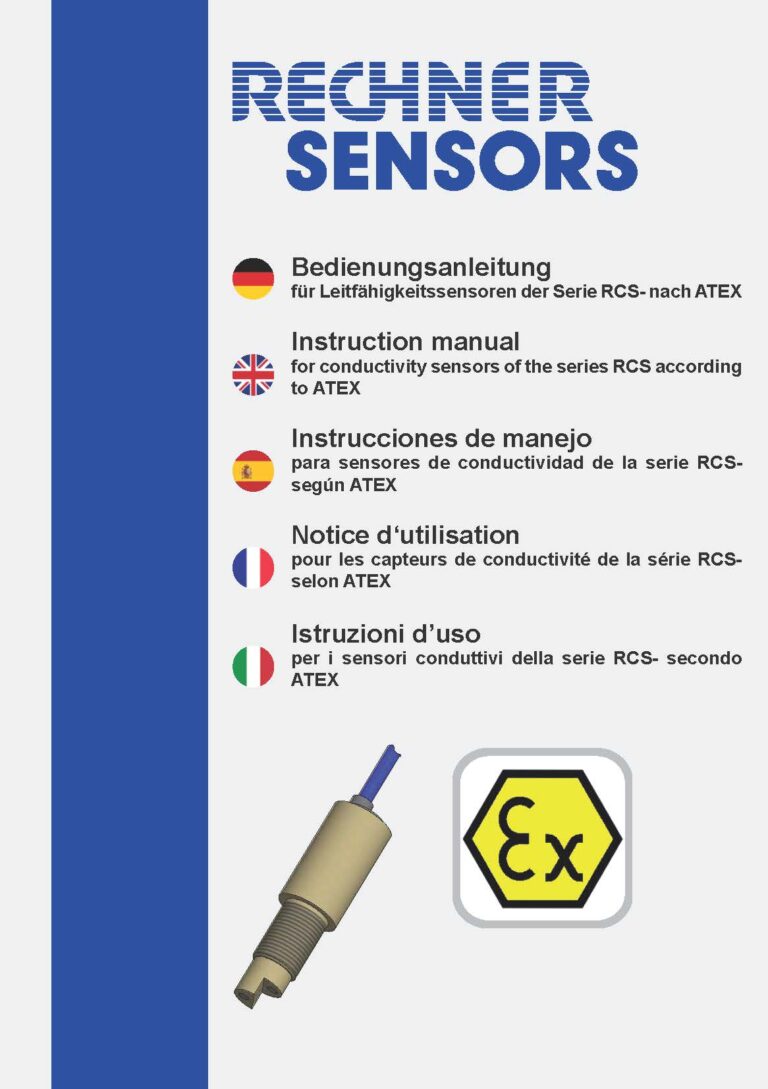 Sensores de Conductividad RCS ATEX - Rechner Sensors